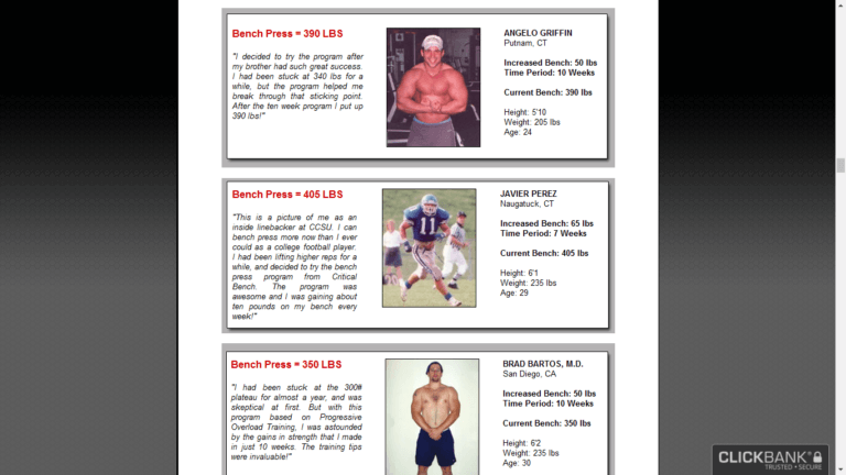 Critical Bench Program Review: Increase Your Bench Max Weight
